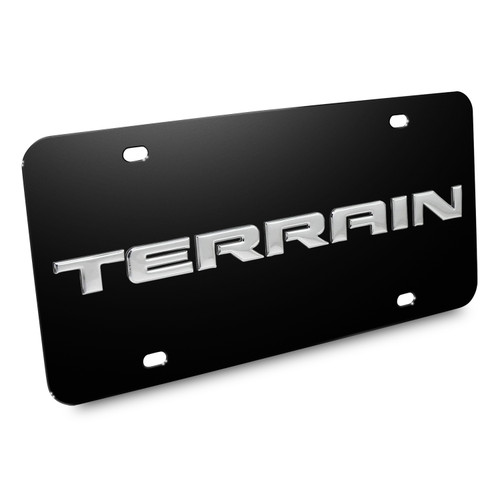 Chevrolet Terrain 3d Nameplate Black Stainless Steel License Plate ...