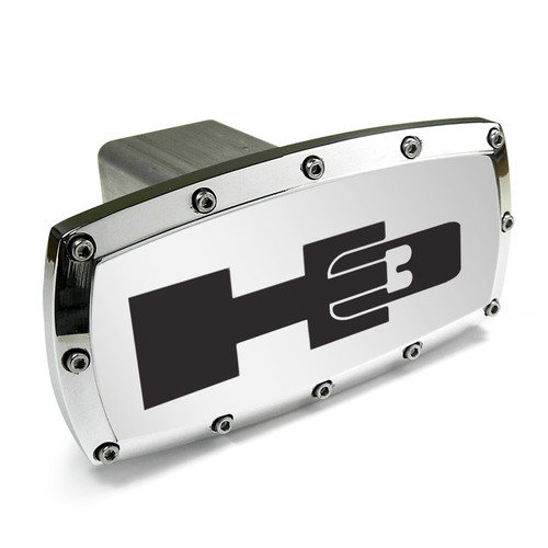 Hummer H3 Logo Chrome Billet Tow Hitch Cover - Car Beyond Store
