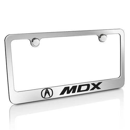 Acura MDX Chrome Brass Metal License Plate Frame - Car Beyond Store