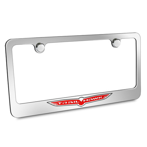 Jeep Trailhawk Chrome Metal License Plate Frame - Car Beyond Store