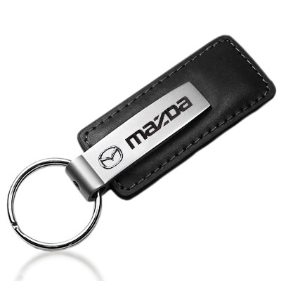 Mazda Black Leather Key Chain - Car Beyond Store