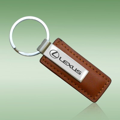 Lexus Brown Leather Key Chain, Official Licensed - Car Beyond Store