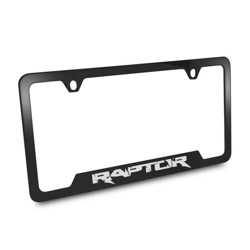 Ford Raptor F-150 Black Metal 50 States License Plate Frame - Car ...