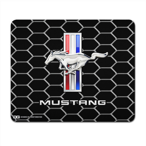 Ford Mustang Tri-Bar Logo Computer Mouse Pad - Car Beyond Store
