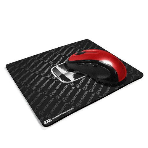 Honda Black Pattern Computer Mouse Pad - Car Beyond Store