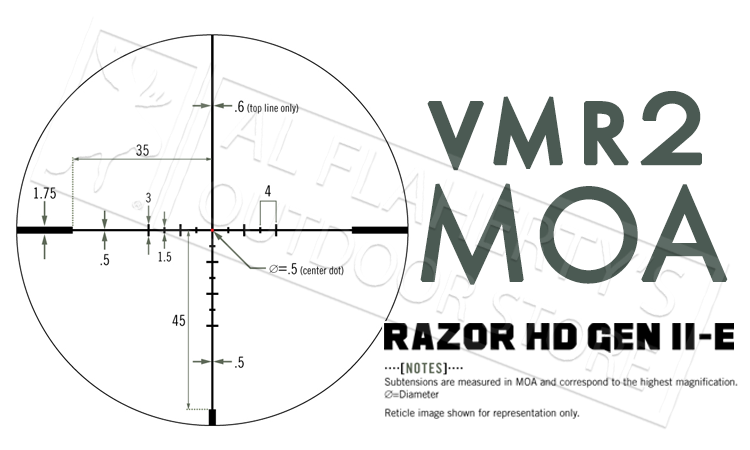 Vortex Razor HD Gen II-E SFP Scope 1-6x24mm with VMR-2 MOA Reticle #RZR ...