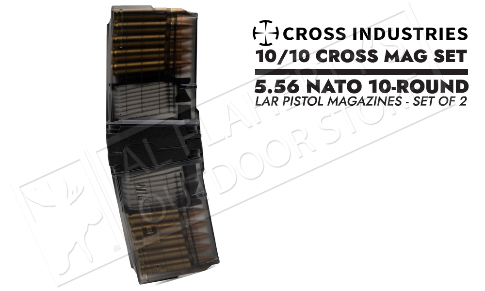 Cross Industries 5.56 NATO 10/10 Cross Mag Coupling AR-Pistol 10-Round ...