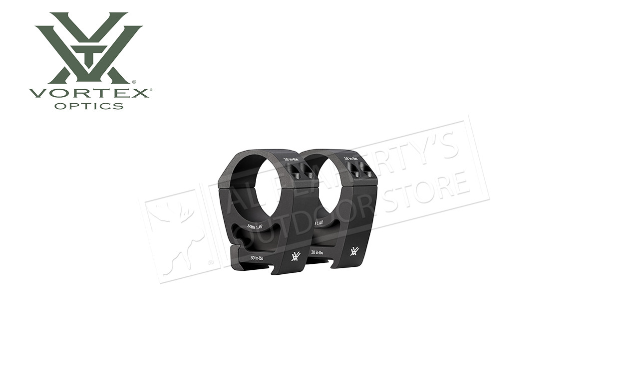 Vortex Pro Rings 34mm Low, 95" #PR34-L - Al Flaherty's Outdoor Store