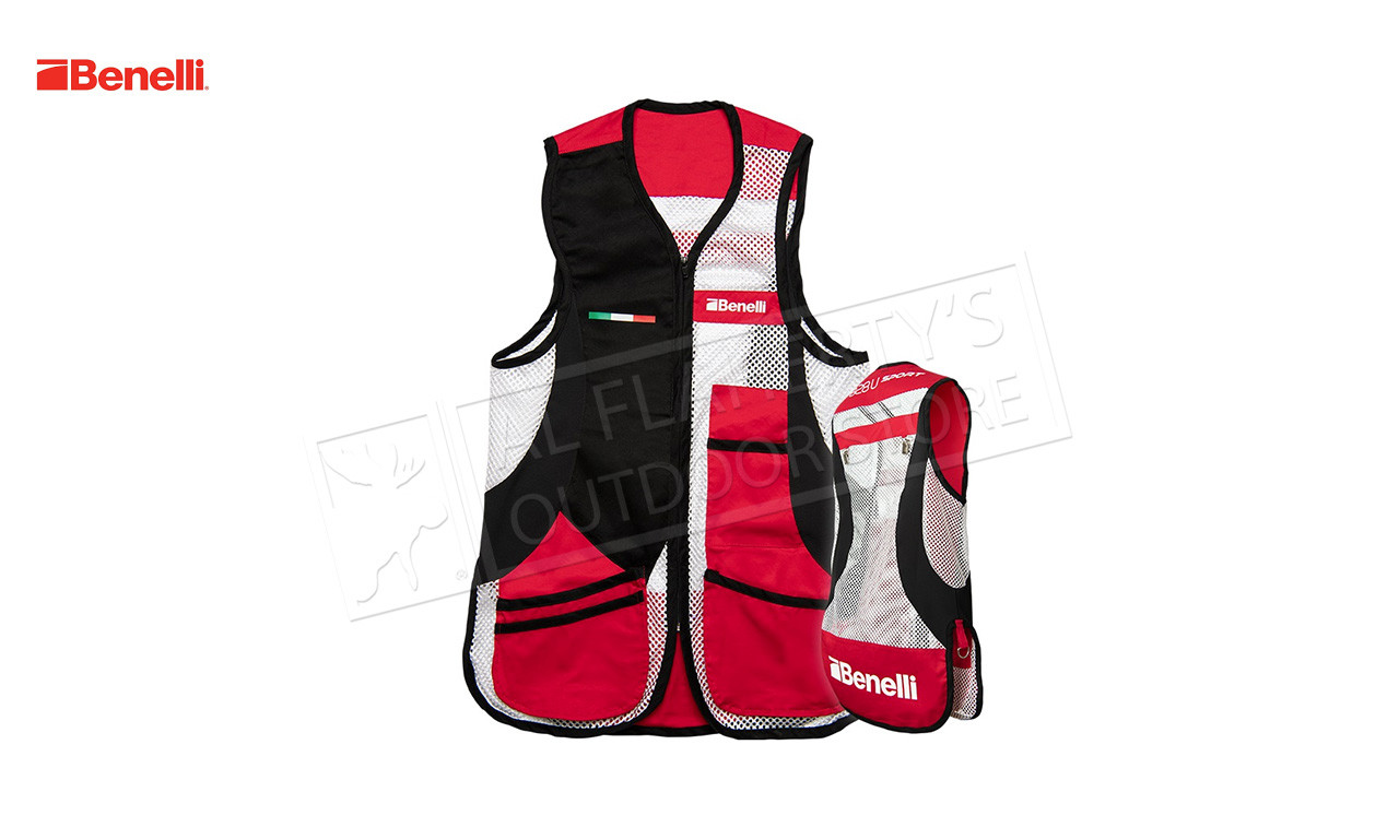 Benelli Shooting Vest, Red, White & Black #5007 - Al Flaherty's Outdoor ...