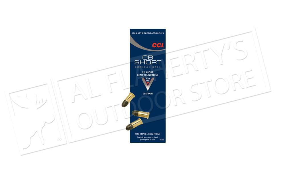 CCI 22 Short CB Ammunition, Box of 100 #0026 - Al Flaherty's Outdoor Store