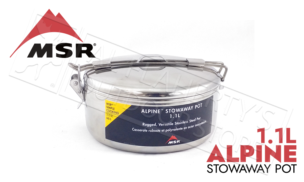 MSR Alpine Stowaway Pot - 1.1L #321109 - Al Flaherty's Outdoor Store