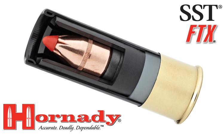 Hornady Custom Lite FTX Sabot Slugs 12 Gauge 2-3/4" Box of 5 #86230 ...