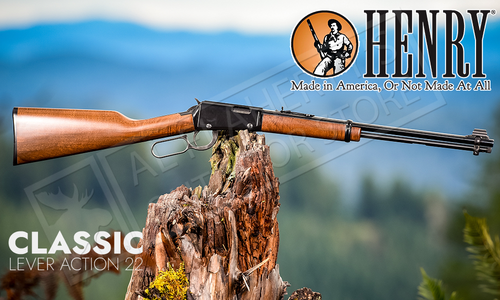 Henry Classic Lever Action Octagon Frontier 22 Caliber Rifle #H001T ...