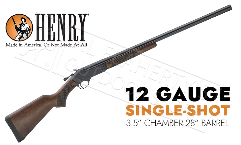 Henry Single Shot Slug Shotgun 12 Gauge, 24" Barrel #H015-12S - Al ...