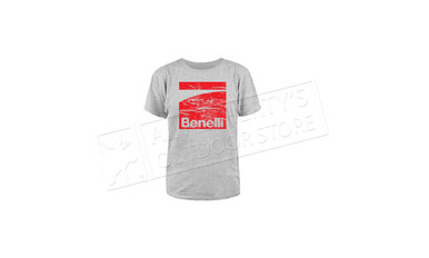 Benelli Logo T-Shirt, Light Grey #BEN-CU7010 - Al Flahertys Outdoor Store