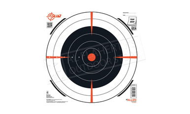 Allen EZ Aim Paper Shooting Targets, Bullseye, Peel Away Target Pad, 12 ...