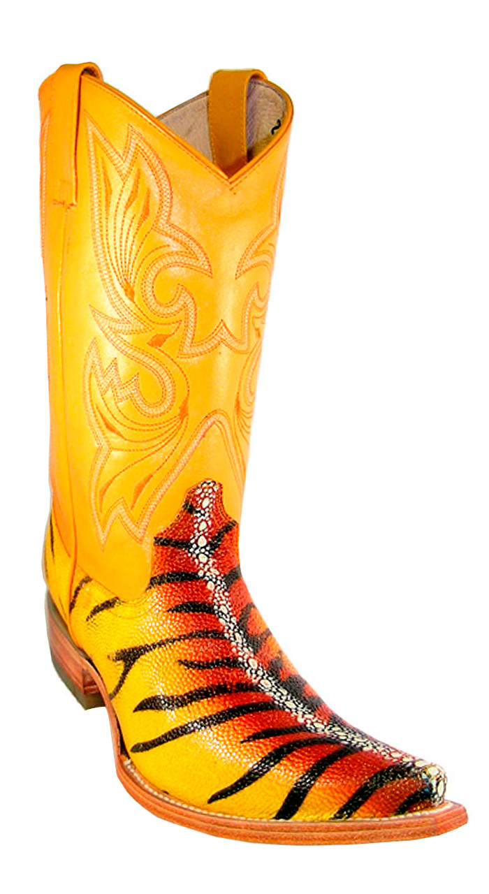 Stingray Striped Boots-Botas Mantarraya Zebrada - Vellanova
