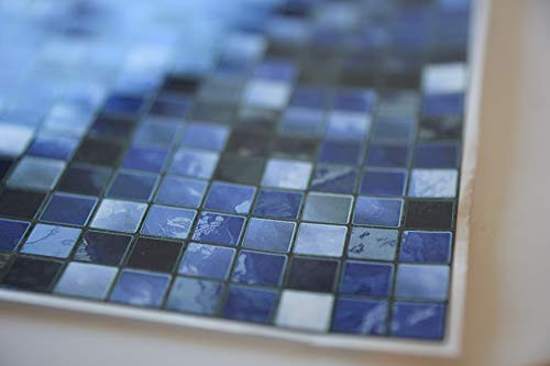 Tile Style Decals 24pc Blue 4" Printed in 2d Kitchen Bathroom Tile ...