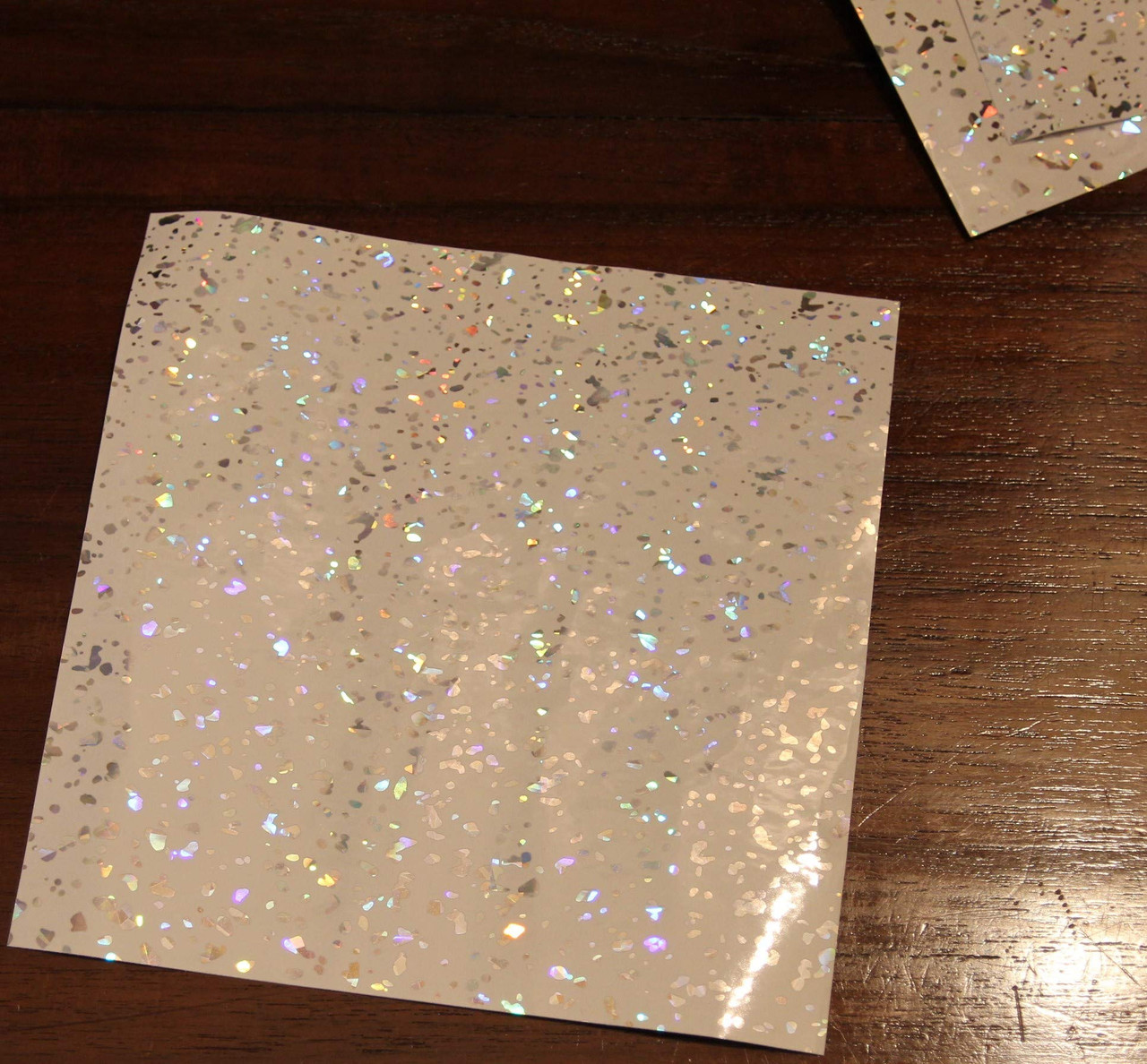 20pcs White Glitter Tile STICKERS For 6x6 inch Tile 15x15 cm Sparkle ...