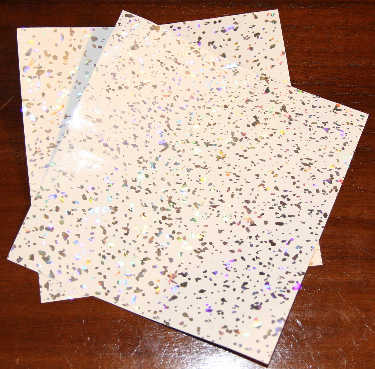 20pcs White Glitter Tile STICKERS For 6x6 inch Tile 15x15 cm Sparkle ...