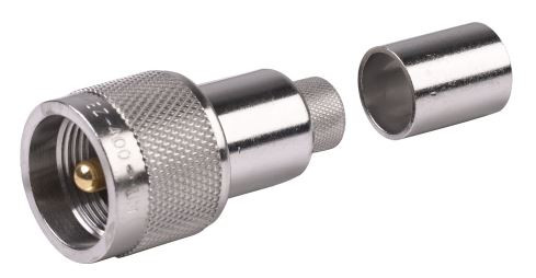 Times Microwave EZ-400-UM-X Connector UHF Male Crimp Captivated for LMR ...