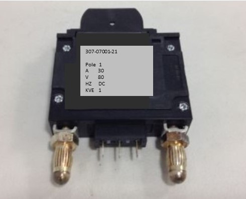 Eaton 307-07001-21 Battery Breaker 70 Amp for EPS2-400 System - Bullet ...