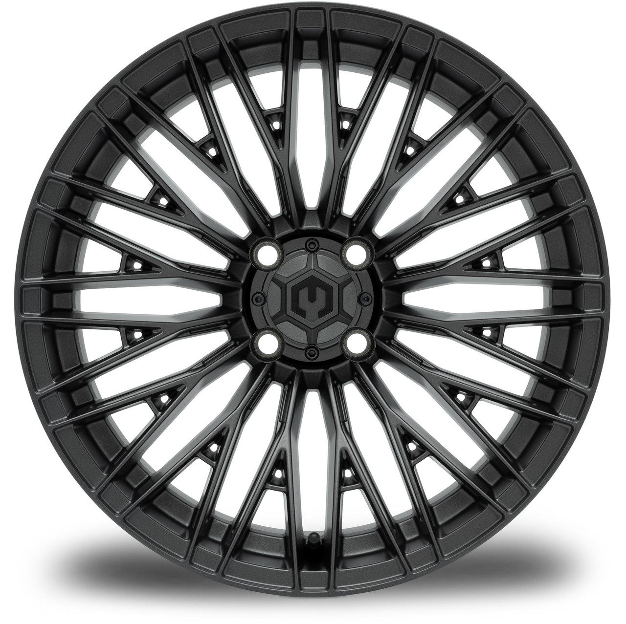 MODZ® Reaper Titanium Gunmetal 16" Golf Cart Wheels