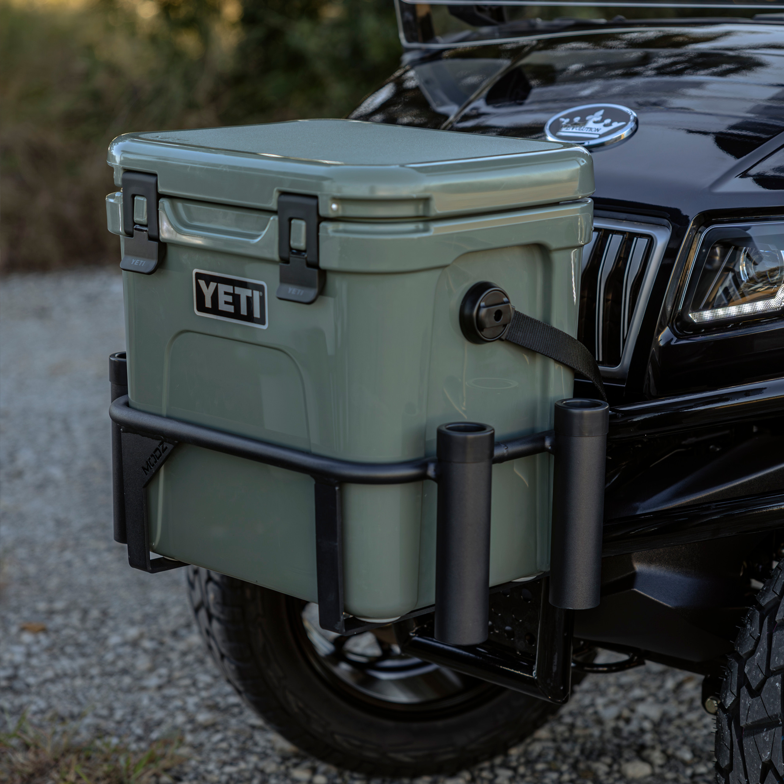 MODZ® Golf Cart Brush Guard Cooler Rack