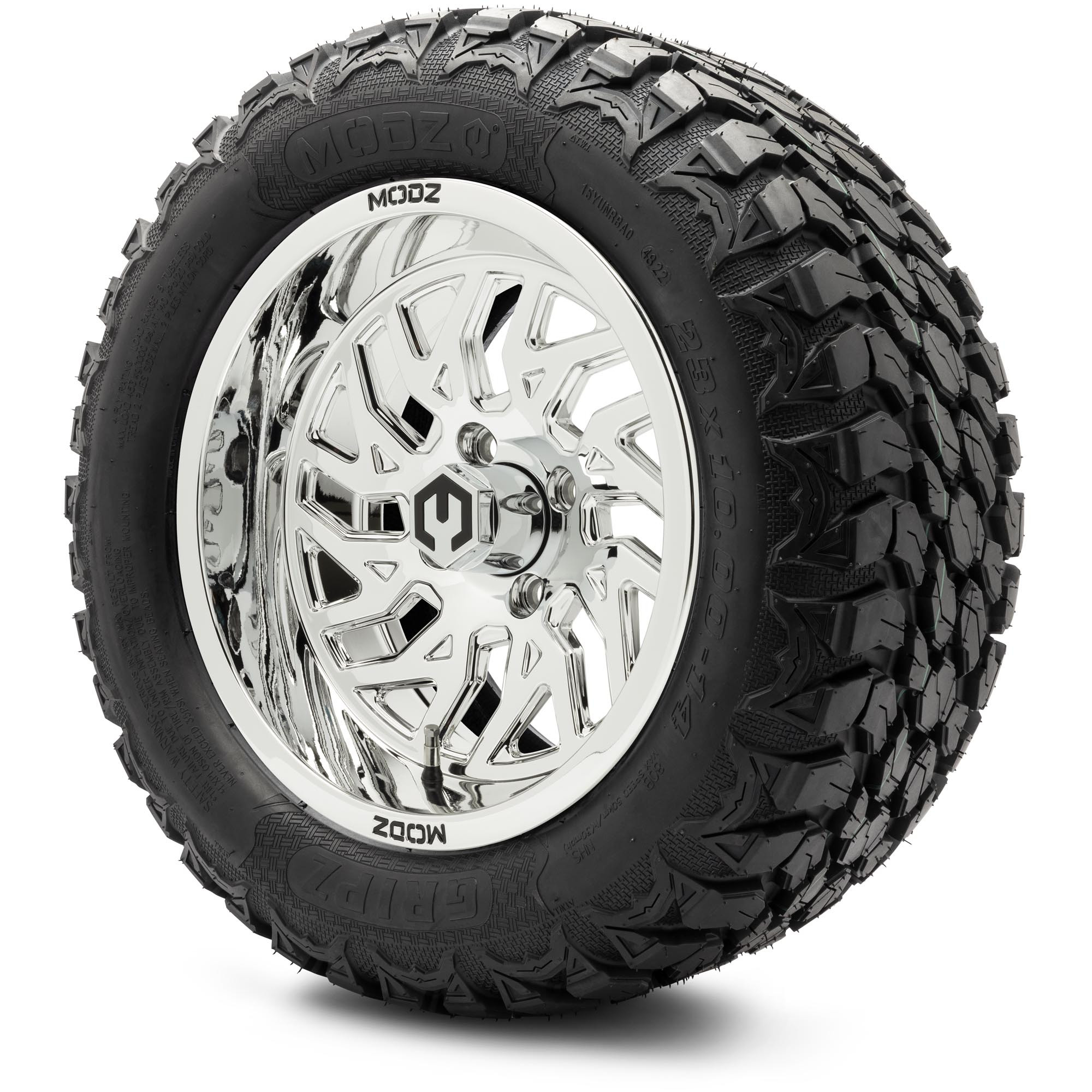 MODZ® 14" Carnage Chrome Wheels and Off-Road Tires Combo