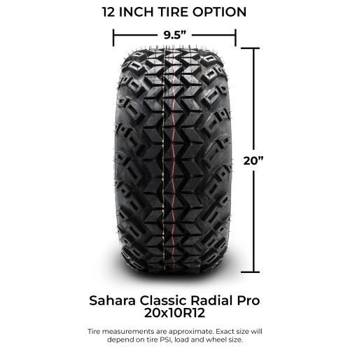 MODZ® 12" Matrix Glossy White Wheels and Off-Road Tires Combo