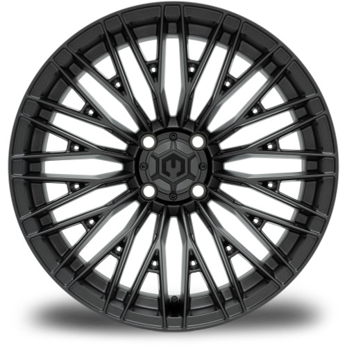 MODZ® Reaper Titanium Gunmetal 16" Golf Cart Wheels