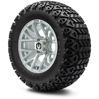 MODZ® 12" Matrix Silver Wheels and Off-Road Tires Combo