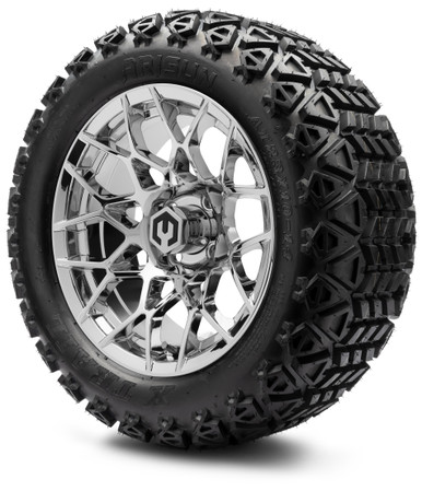 MODZ® 14" Blitz Chrome Wheels and Off-Road Tires Combo