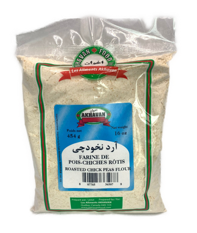 Akhavan Roasted Chickpeas Flour 1lb - TURKISH FOOD MART