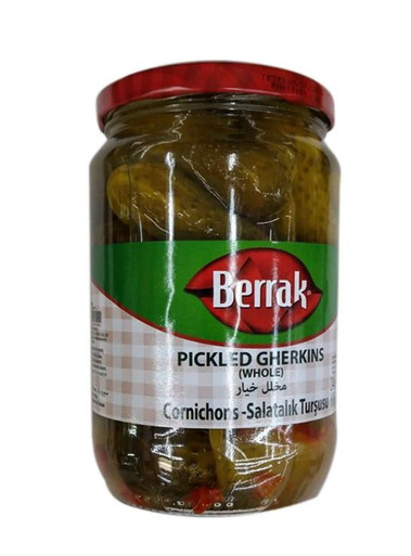 Berrak pickled whole gherkins 680ml - TURKISH FOOD MART