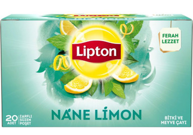 Lipton Mint Lemon Tea (20 Tea Bags) - TURKISH FOOD MART