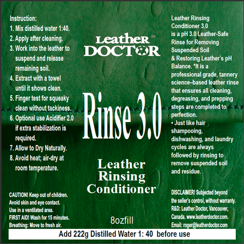 Leather Soft Cleaner, Rinse & Conditioner Kit T2 | Gentle Care for ...
