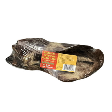 Natural Cow Ear with Hair Shrink with UPC