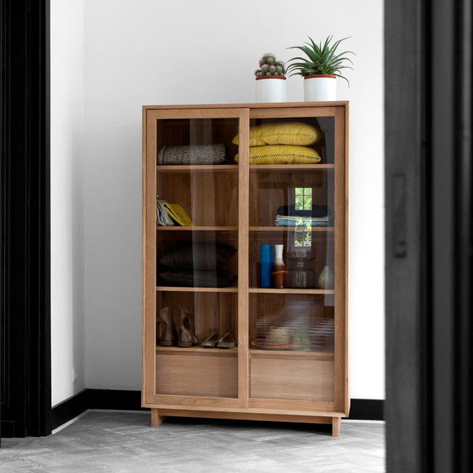 Modern Oak Interiors 4Living's Wave Oak Bookcase Ethnicraft