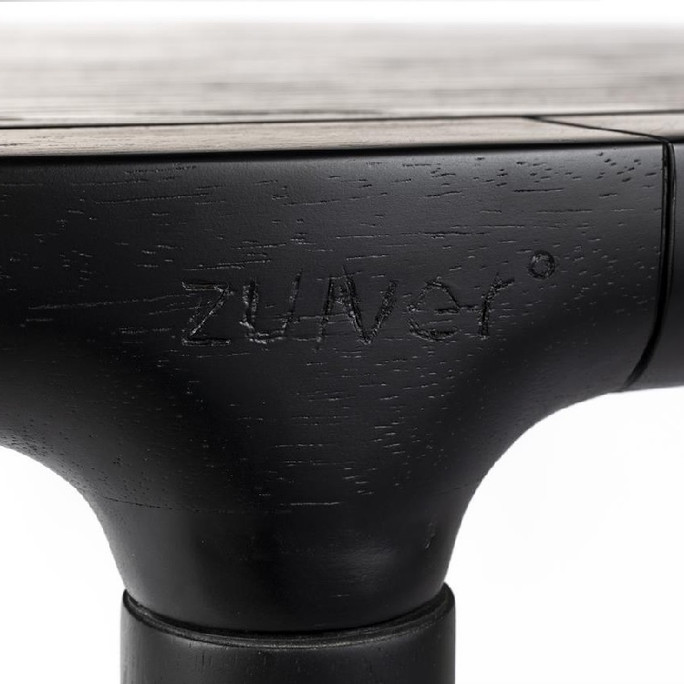 Black Wooden Round Dining Table 128 cm - Storm