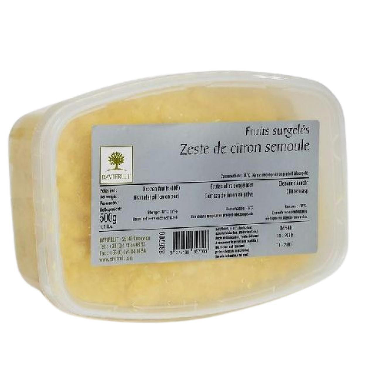 LEMZES01EFRZ | Frozen Lemon Zest (17OZ) - Pacific Coast Fresh Co.