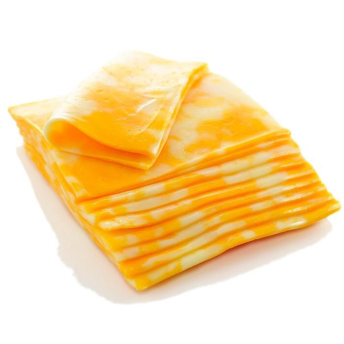 CHZJAC010SLI | Colby Jack Cheese Slice (10/1#) - Pacific Coast Fresh Co.