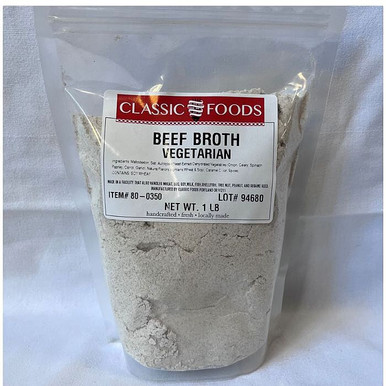 BASBAS01#VEB | Vegetarian Beef Broth (1#) - Pacific Coast Fresh Co.