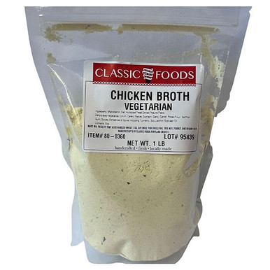 BASBAS01#VEG | Vegetarian Chicken Broth (1#) - Pacific Coast Fresh Co.