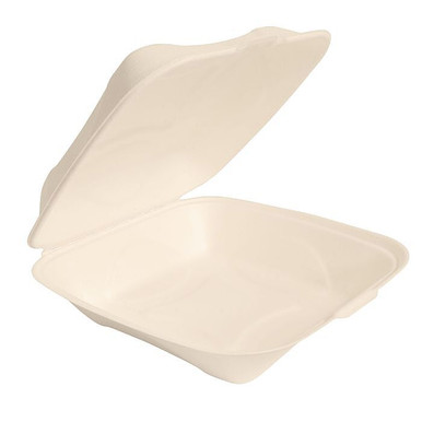 SUPCON200PF9 | 9" Kraft Fiber 1 Compartment Clamshell (200CT) - Pacific ...