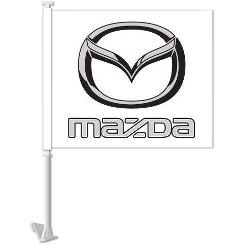 Window Flags With Vehicle Manufacturer Logos