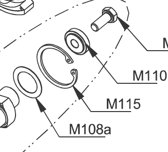M115 Seeger 42mm Bearing Retainer | Vittorazi Moster 185 All Models ...