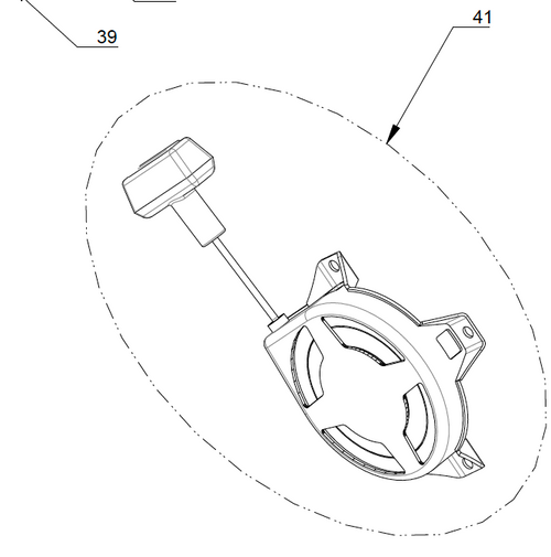 M041 Pull Starter - Complete | Vittorazi Moster 185 Classic and Silent ...