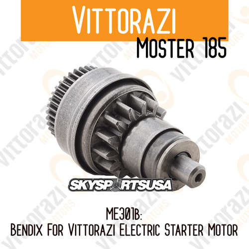 ME301b Bendix Gear for Electric Starter | Vittorazi Moster 185 Dual Start - SkySportsUSA