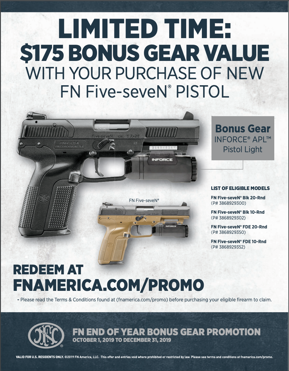 FN Five-seveN Gear Rebate - Titus Kustoms